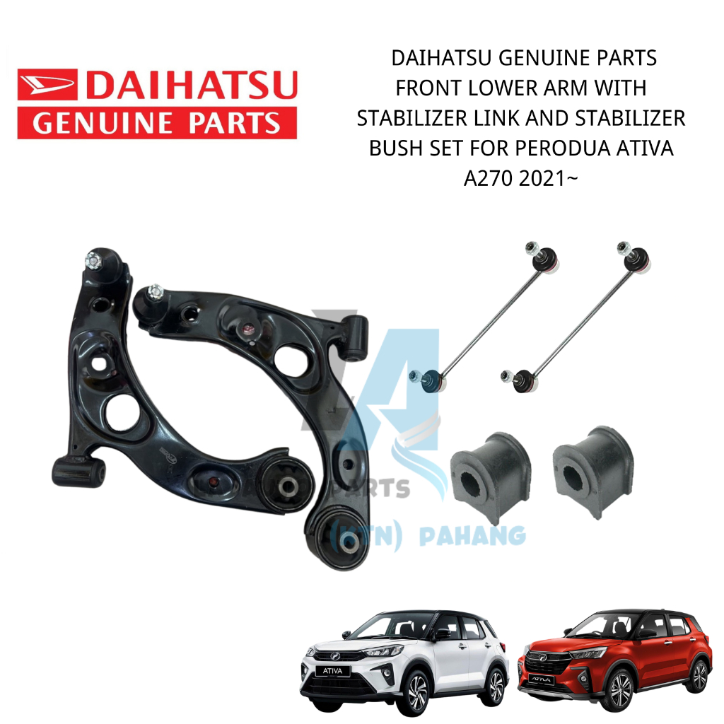 DAIHATSU GENUINE PARTS FRONT LOWER ARM WITH STABILIZER LINK AND ...