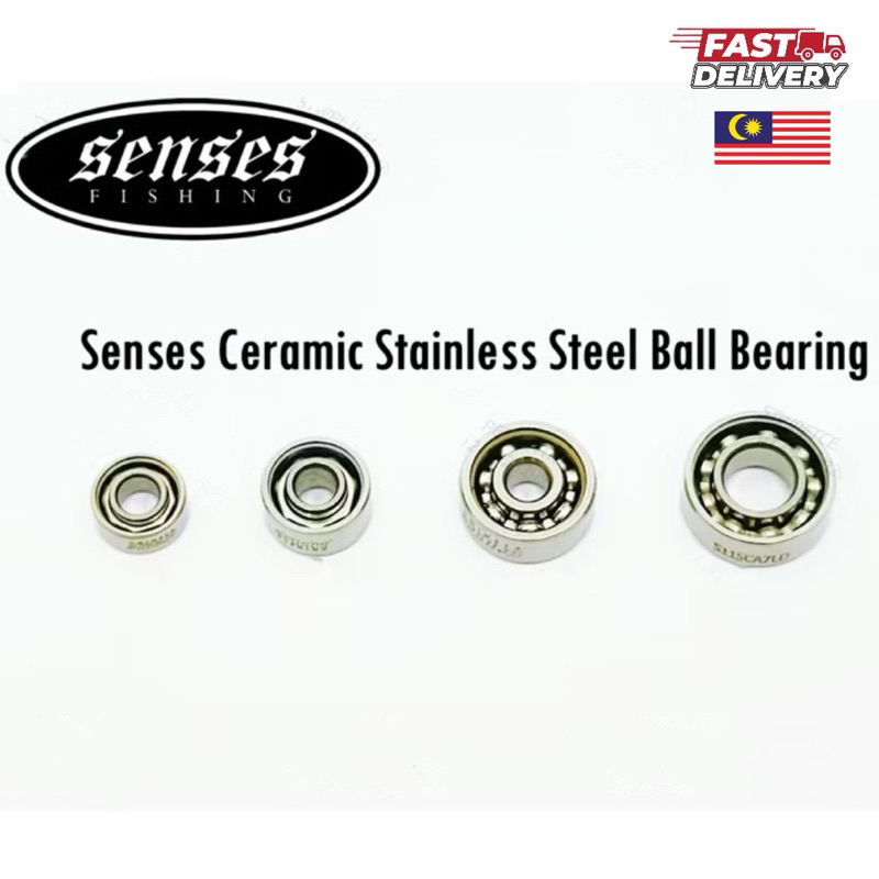 Senses Ceramic Stainless Steel BC Ball Bearing Baitcast Reel Ball ...