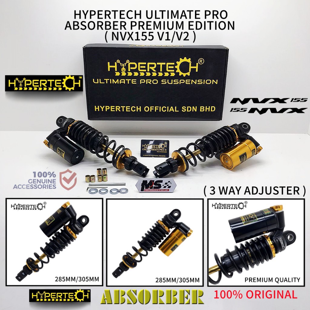 Hypertech Ultimate Pro Absorber/Monoshock NVX155 V1/V2 285MM/305MM ...