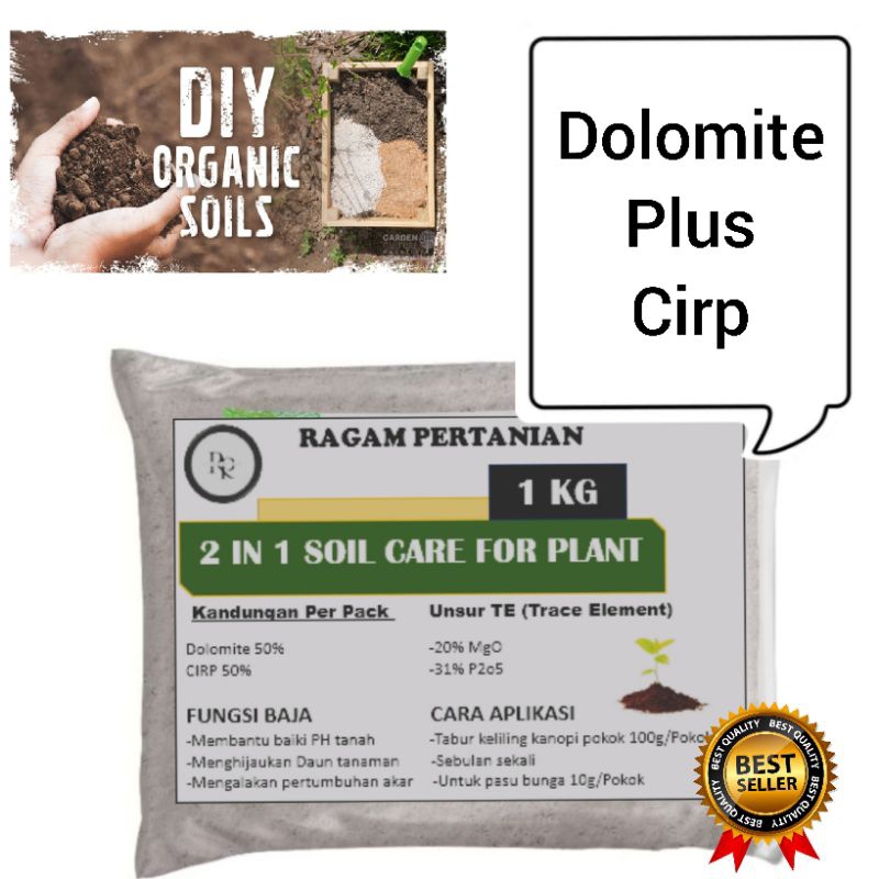 Soil Care for Plant Dolomite Plus Cirp Repacking 1kg | Shopee Malaysia