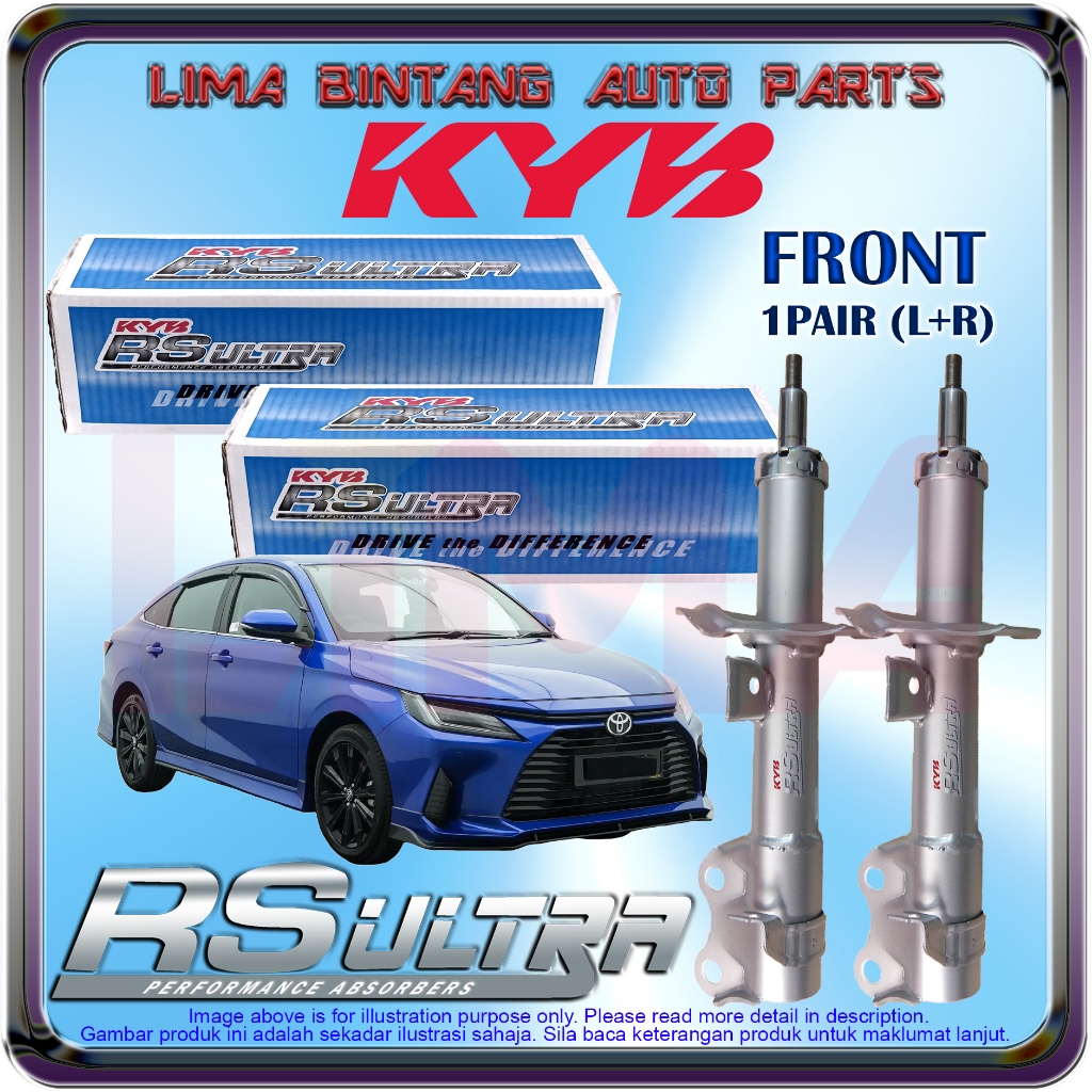 Toyota Vios AC100 D92A Front Shock Absorber Heavy Duty RS ULTRA KAYABA KYB 2023-2025 | Shopee ...