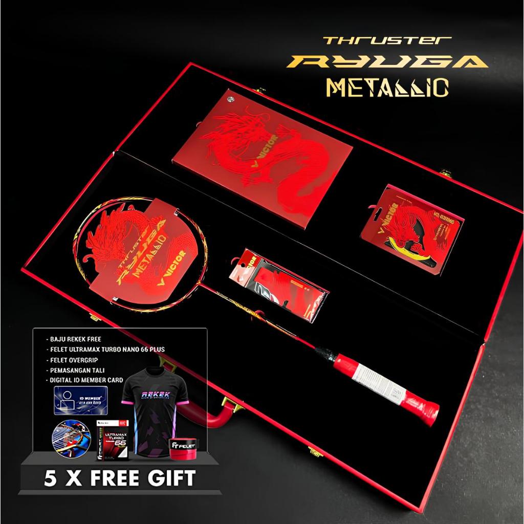 VICTOR THRUSTER K RYUGA METALLIC CNY 2025 COLLECTOR GIFT BOX BADMINTON ...