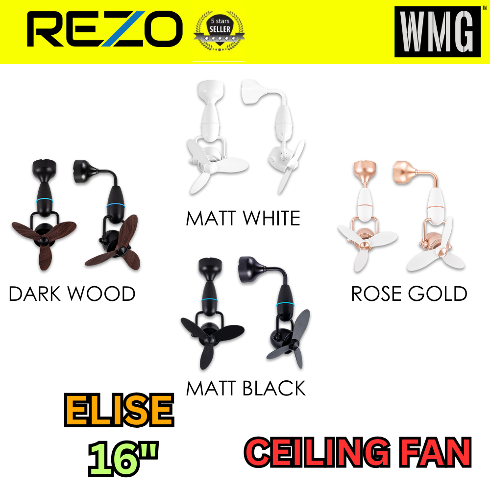 REZO CORNER FAN 16" 3 BLADE REMOTE DC ELISE | Shopee Malaysia
