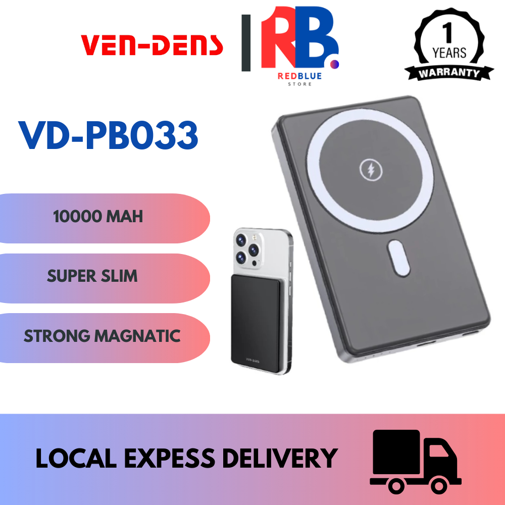 VEN-DENS VD-PB033 Powerbank 10000mAh 15W Magnetic Wireless Fast Charge ...