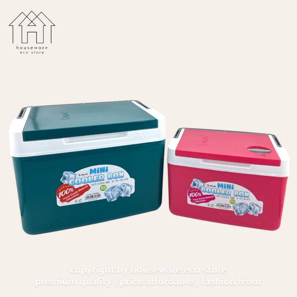 LAVA Mini Cooler Box Ice Bucket Box Picnic Box Baldi Ais Tong Ice Batu ...