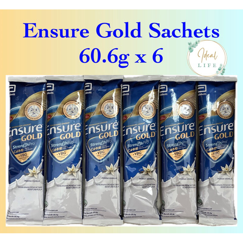 Ensure Gold Sachets 60.6g x 6 | Shopee Malaysia
