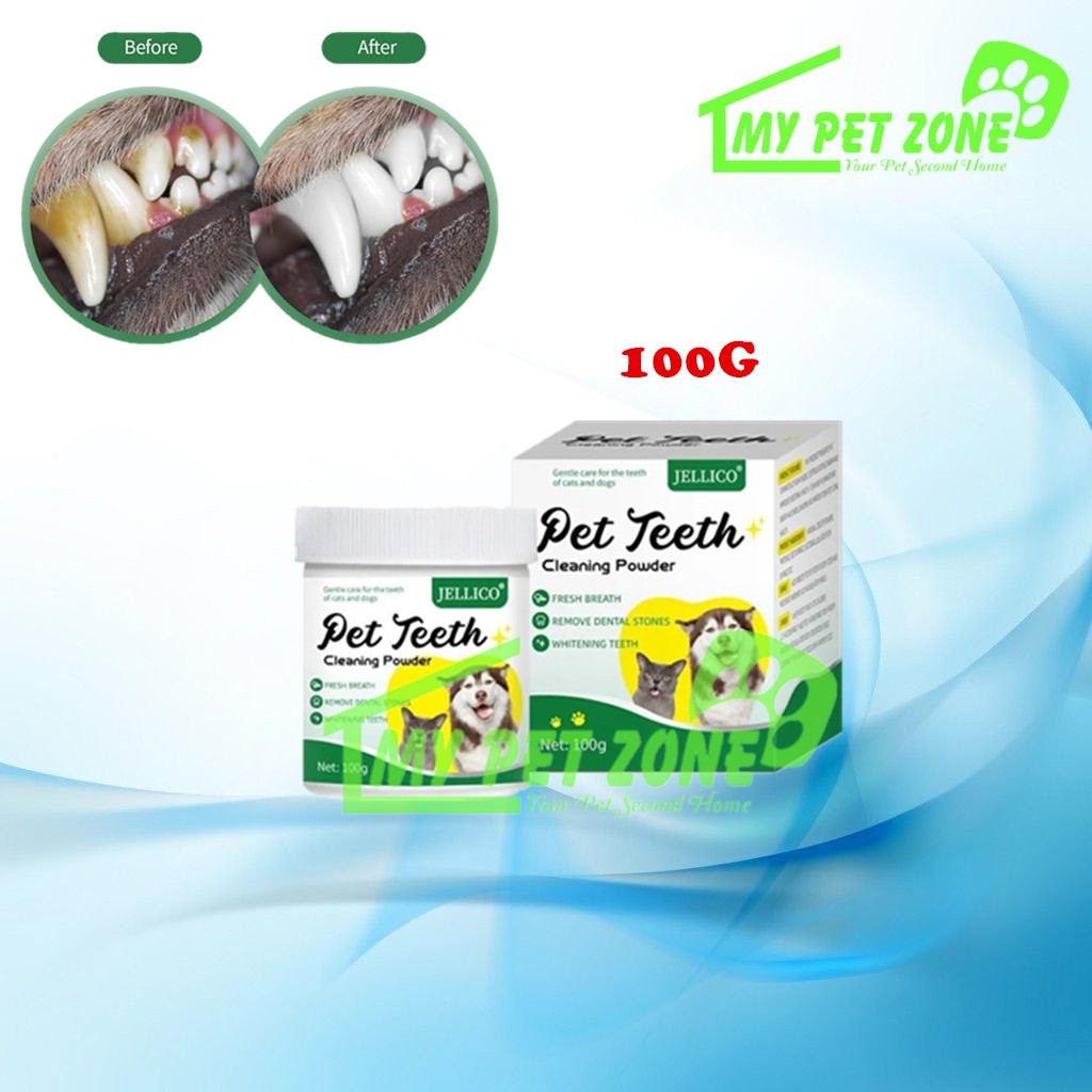 Jellico Pet Teeth Cleaning Powder / Mouthwash Oral Care Reduces Plaque ...