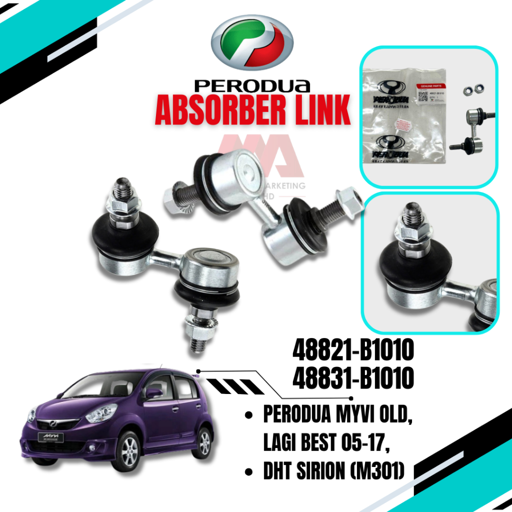 ABSORBER STABILIZER LINK FRONT PERODUA MYVI OLD,MYVI LAGI BEST(48831 ...