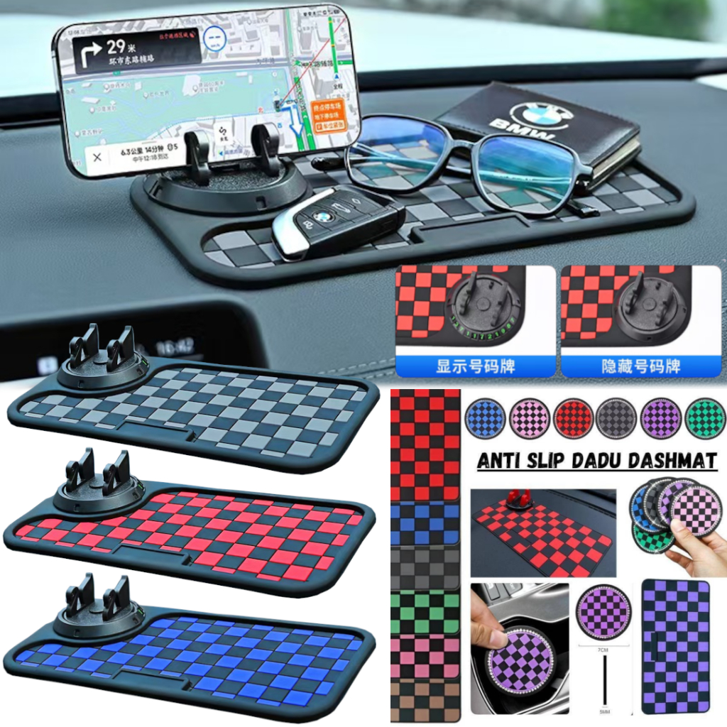 Car Anti Slip Dash Mat Drink Cup Holder Coaster Pad Dashboard ...