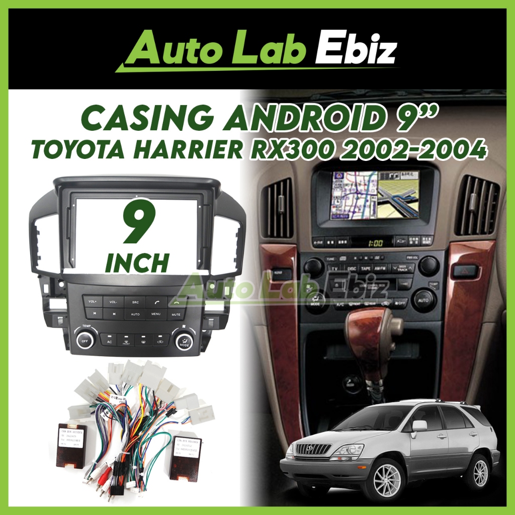 Toyota Harrier RX300 RX-300 2000-2004 Android Player Casing 9" inch ...