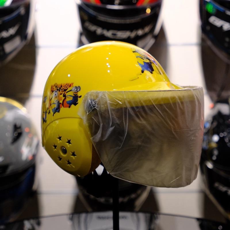 KIDS HELMET GAME500 BASEBALL [SPIDERMAN/ MINION] TINTED VISOR Children ...