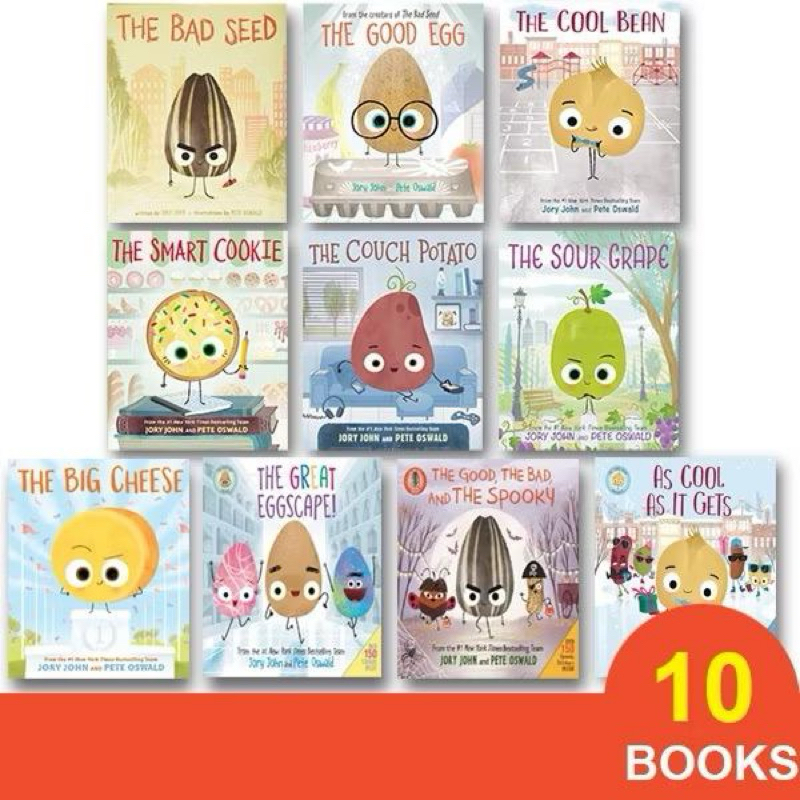 [Ready Stock] The Bad Seed/Good Egg/Cool Bean/Smart Cookie/Couch Potato ...