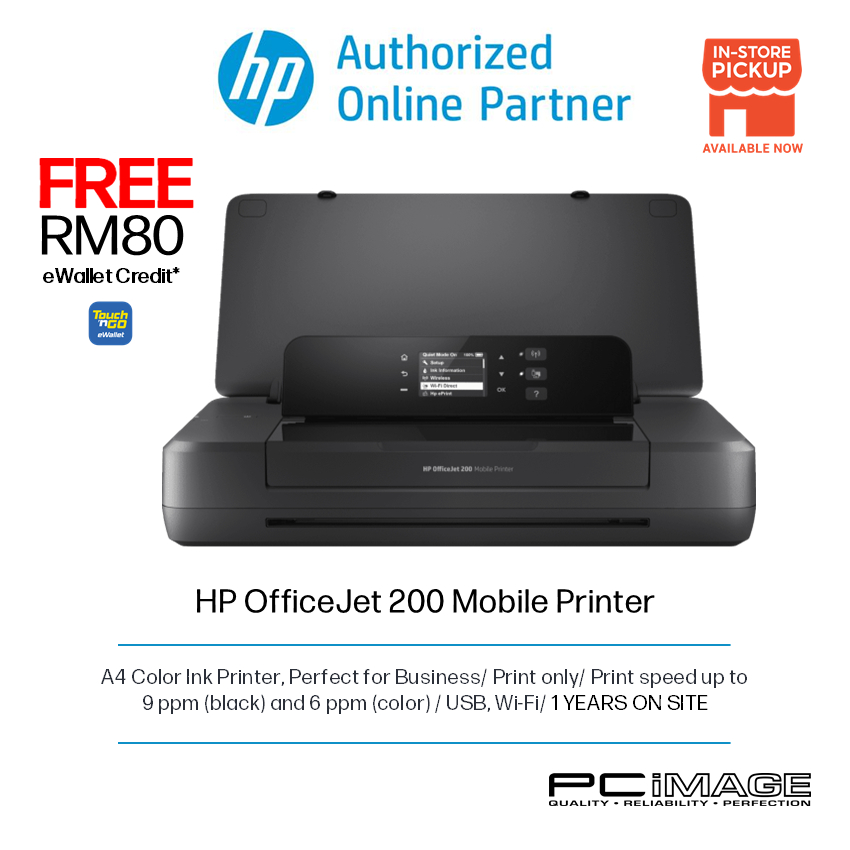 HP OfficeJet 200 Mobile Printer/Print Only CZ993A Set Up Ink Included ...
