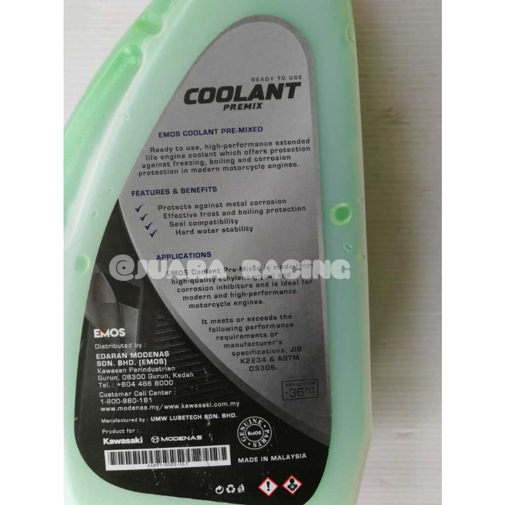 EMOS COOLANT PREMIX 1L PROCTECTION -36’C EXTENDED LIFE ENGINE COOLANT ...