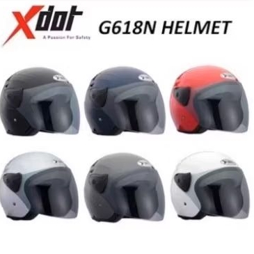 HELMET XDOT G618N Topi Keledar bersirim | Shopee Malaysia