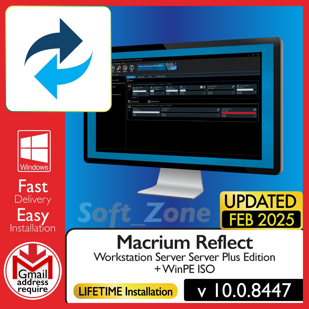 Macrium Reflect 10.0.8447 - Workstation Server Server Plus Edition + WinPE ISO | Windows ...
