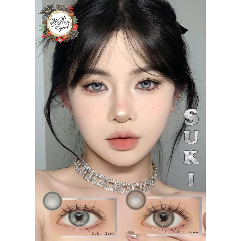 [🇲🇾NEW🇲🇾] Suki 15MM Korea Color Contact Lens Grey/Brown Free Lens Case ...