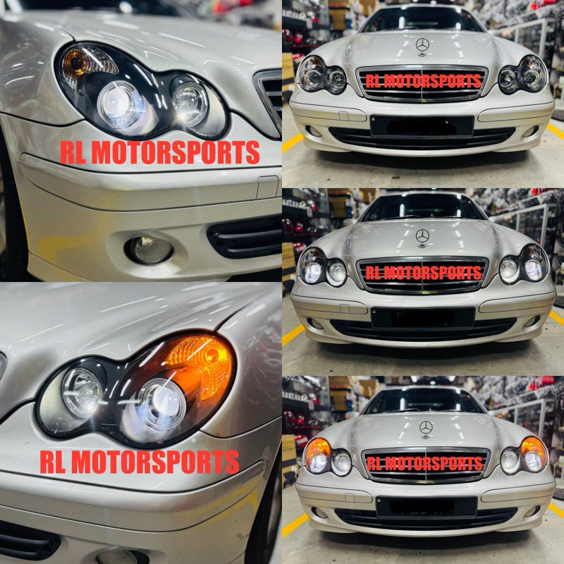 Mercedes Benz c class W203 headlight headlamp head lamp light projector ...