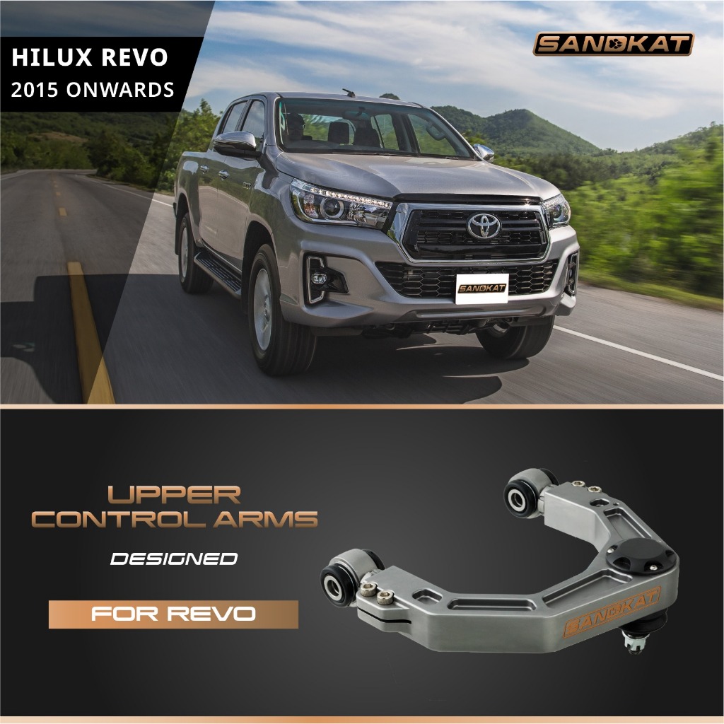 SANDKAT 4WD Toyota Hilux Revo Upper Control Arms Adjustable Aluminum ...