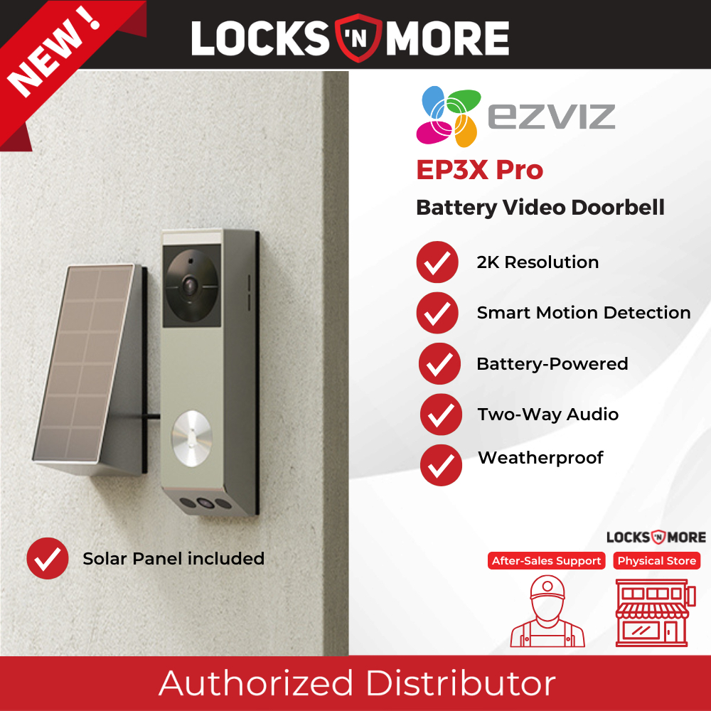 Ezviz EP3x Pro 2K Battery-Powered Video Doorbell | Shopee Malaysia