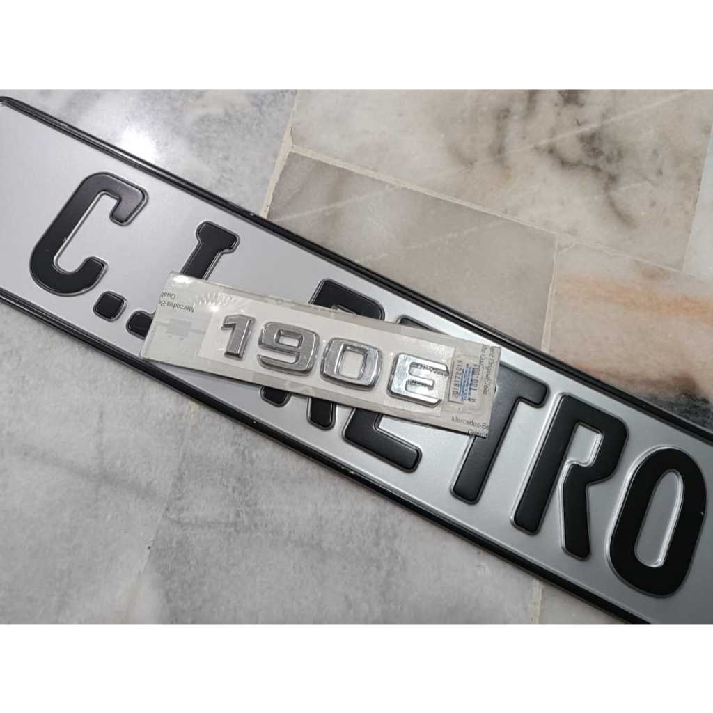 NEW ORI 190E W201 EMBLEM WORDING REAR BOOT BADGE LOGO STICKER MERCEDES ...