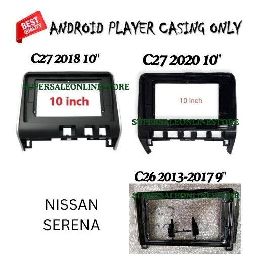 NISSAN SERENA C26 2013 - 2017 9" , SERENA C27 2018 - 2019 10" , SERENA ...