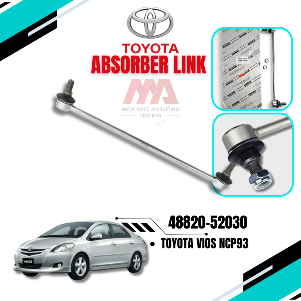 ABSORBER STABILIZER LINK FRONT TOYOTA VIOS NCP93(48820-52030) | Shopee Malaysia