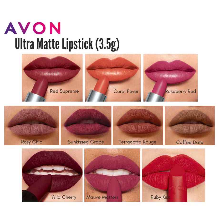 Avon Ultra Matte Lipstick 3.5g | Shopee Malaysia