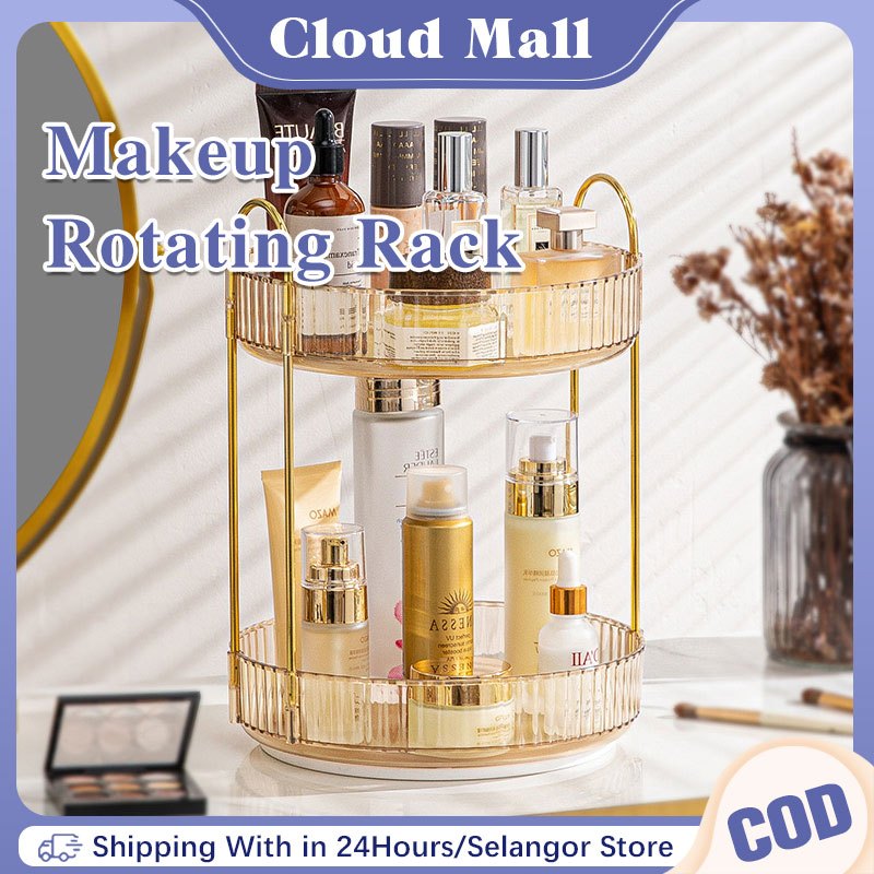 Makeup 360° Rotating Rack Organizer Multi Layers Turnable Skin Care ...