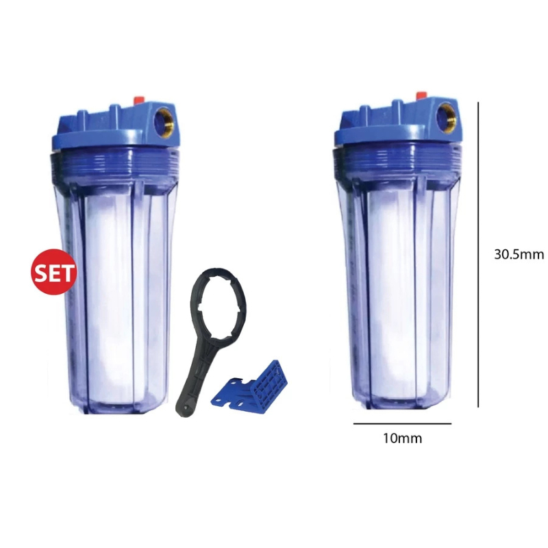 AWM ISANO 10" Transparent Housing Water Filter 1630TH 10" Housing ...