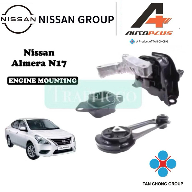 Nissan Almera 1.5 N17 Engine Mounting Kit Set AP Auto Plus Tan Chong ...