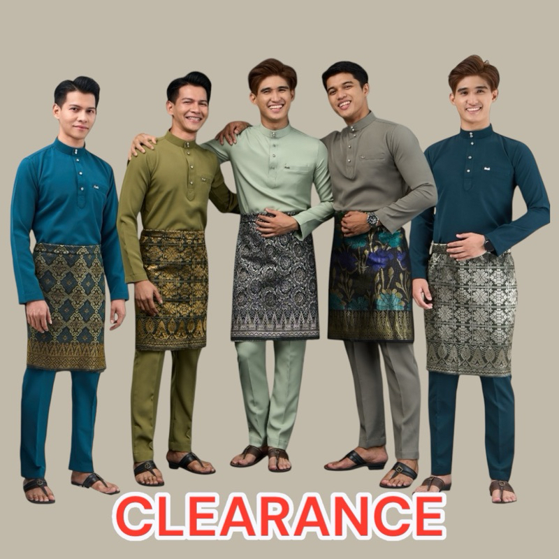 [CLEARANCE STOCK] Baju Melayu Slim Fit Dark Green, Teel Green Green ...