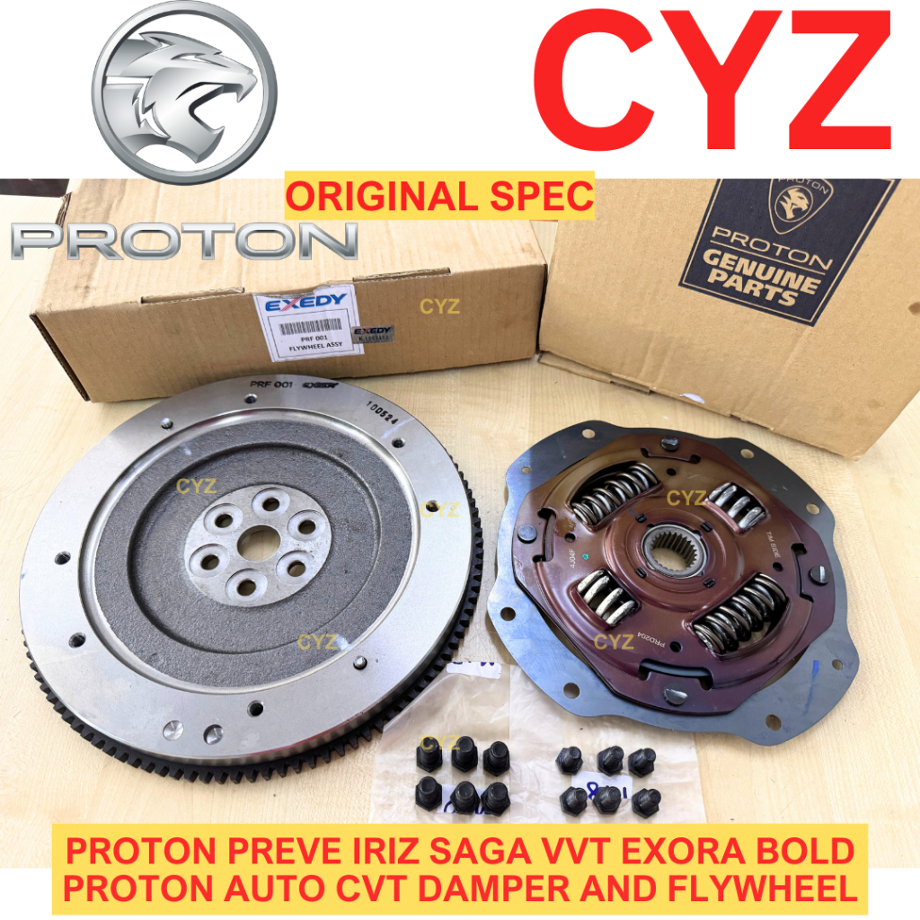 PROTON EXORA, PREVE, SUPERMA S EXEDY CVT3 Damper, Flywheel + Bolts (100 ...