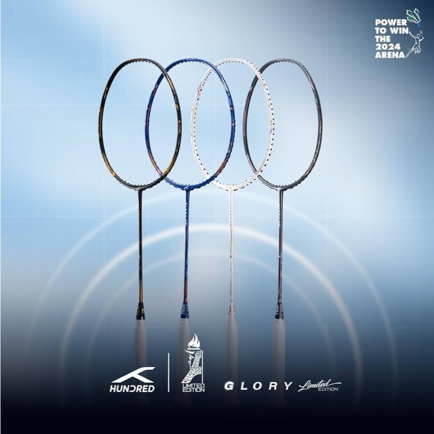 Hunder GLORY 2024 Limited Edition Badminton Racket (Free String + Grip ...