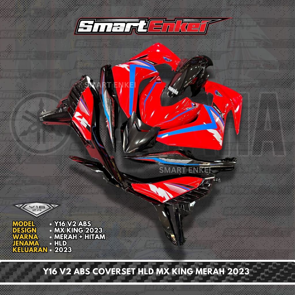 HLD-Y16 V2 ABS COVERSET MX KING MERAH 2023 HLD | Shopee Malaysia