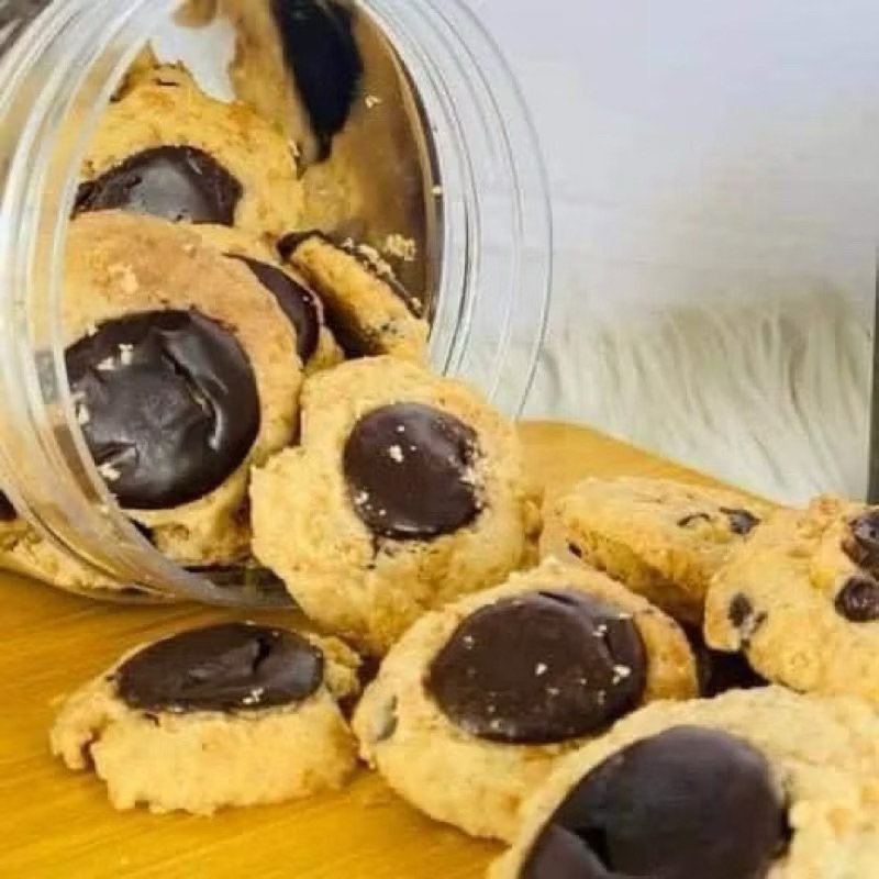 TEEGA Signature Chocolate Button Cookies Pods Crispy Chip Biskut Rangup ...
