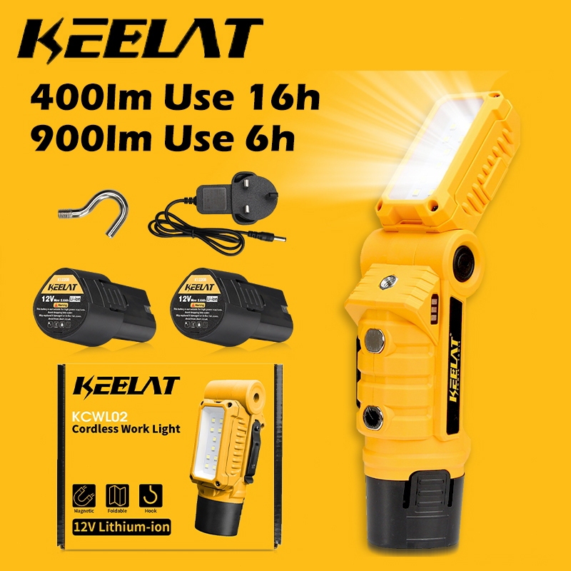 KEELAT KCWL02 Cordless Work Light Magnetic Emergency Car Repair Lamp ...