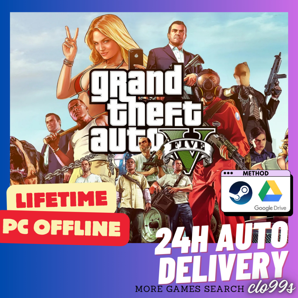 GRAND THEFT AUTO 5 GTA5 Full DLC PC Games | Shopee Malaysia