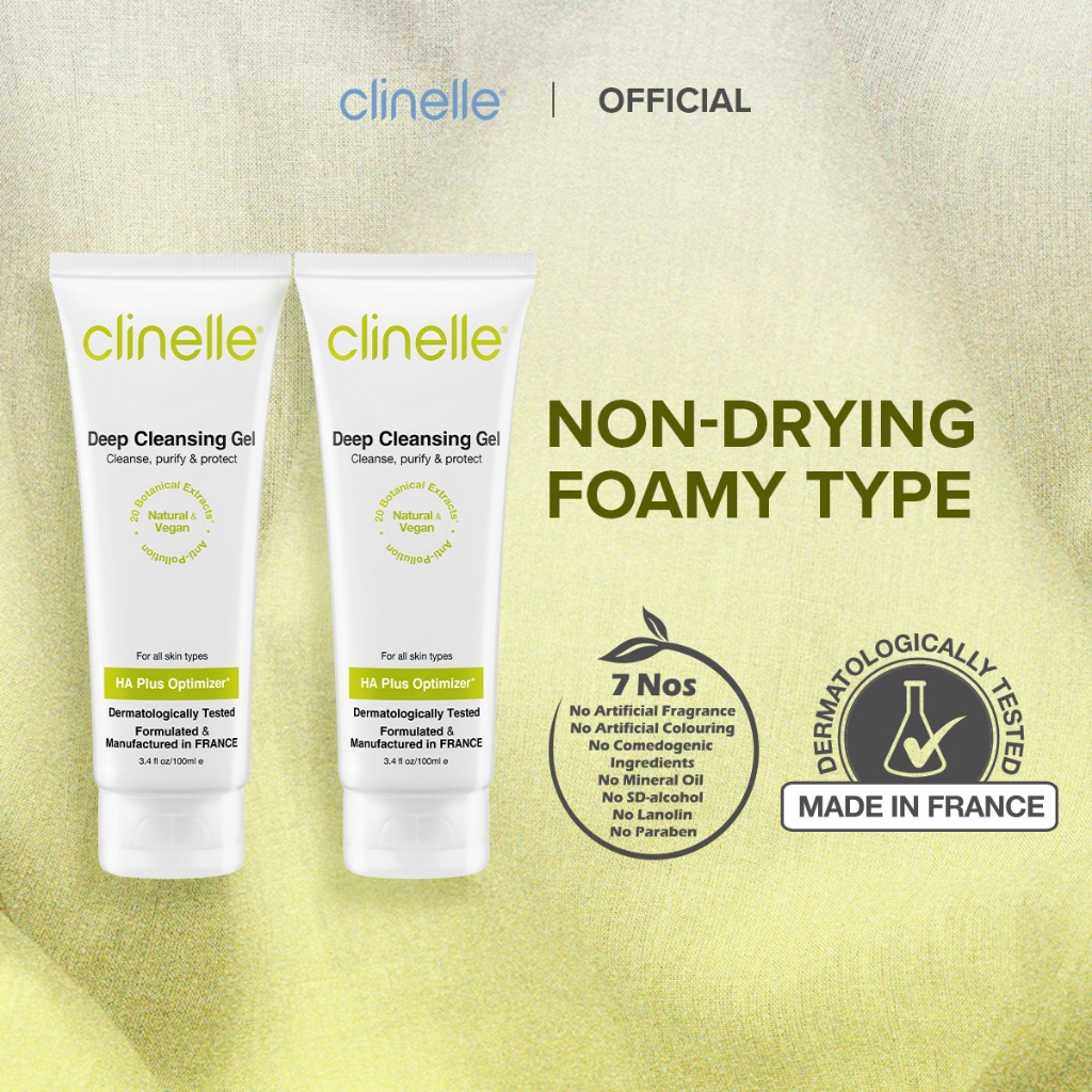 Clinelle Deep Cleansing Gel Cleanser 100ml Twin Pack - Deeply Cleanse ...