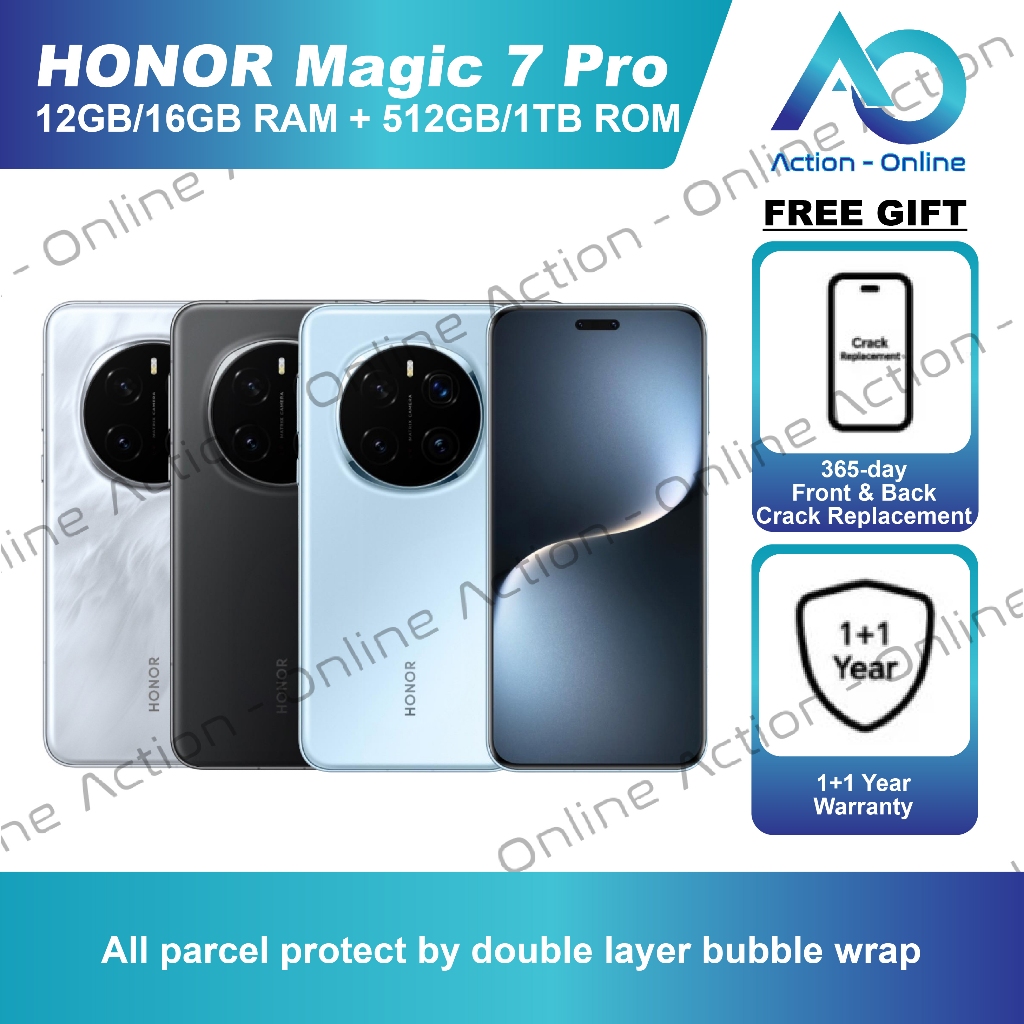 (NEW) Honor Magic 7 Pro 5G (12 RAM + 512GB ROM)/(16GB RAM + 1TB ROM) Warranty under HONOR ...