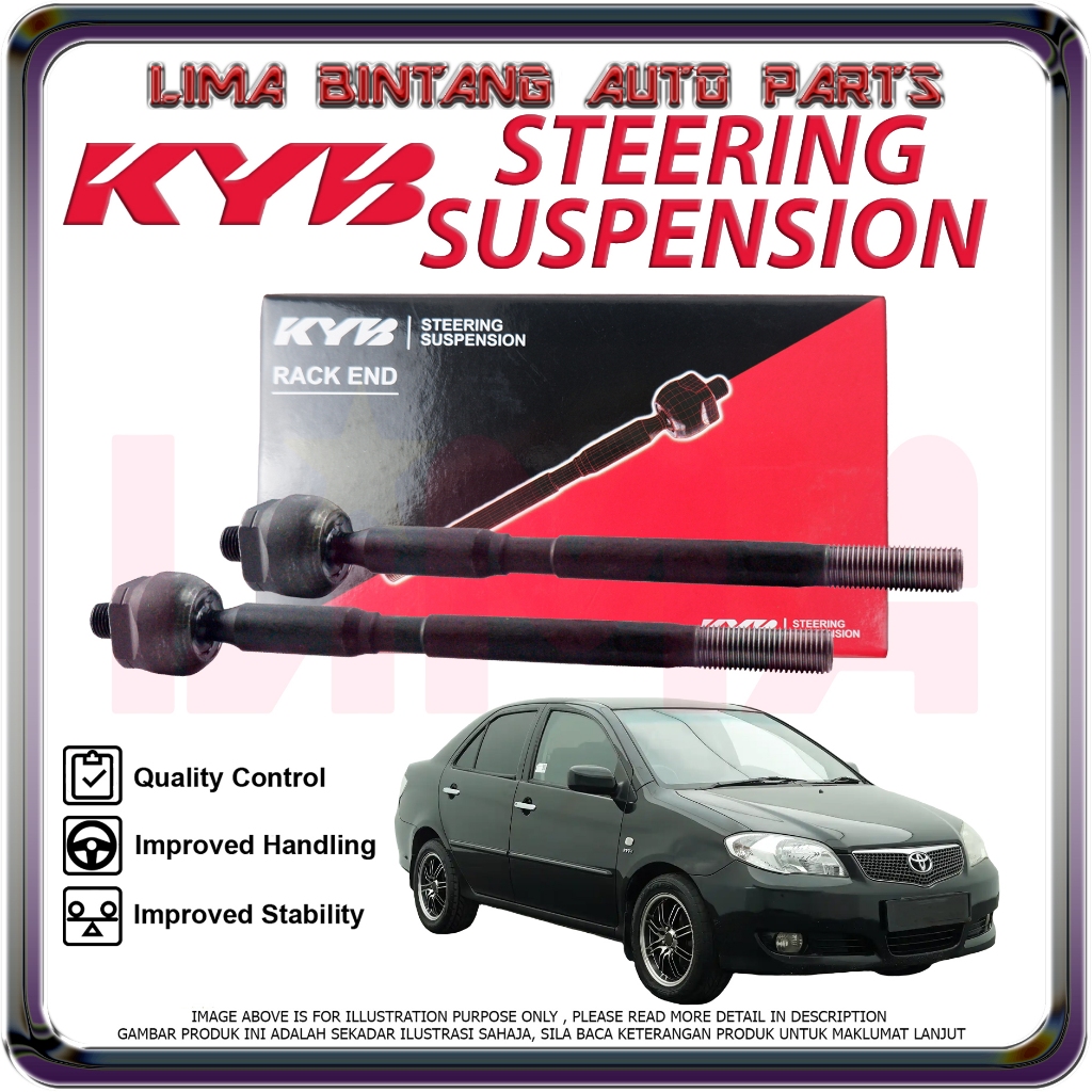 Toyota Vios NCP42 Rack End Steering Ball Head Heavy Duty KAYABA KYB ...