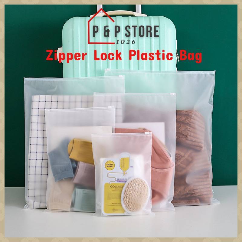 (50pcs)Double Matte zip lock bag / Zipper bag / Packaging bag Travel ...