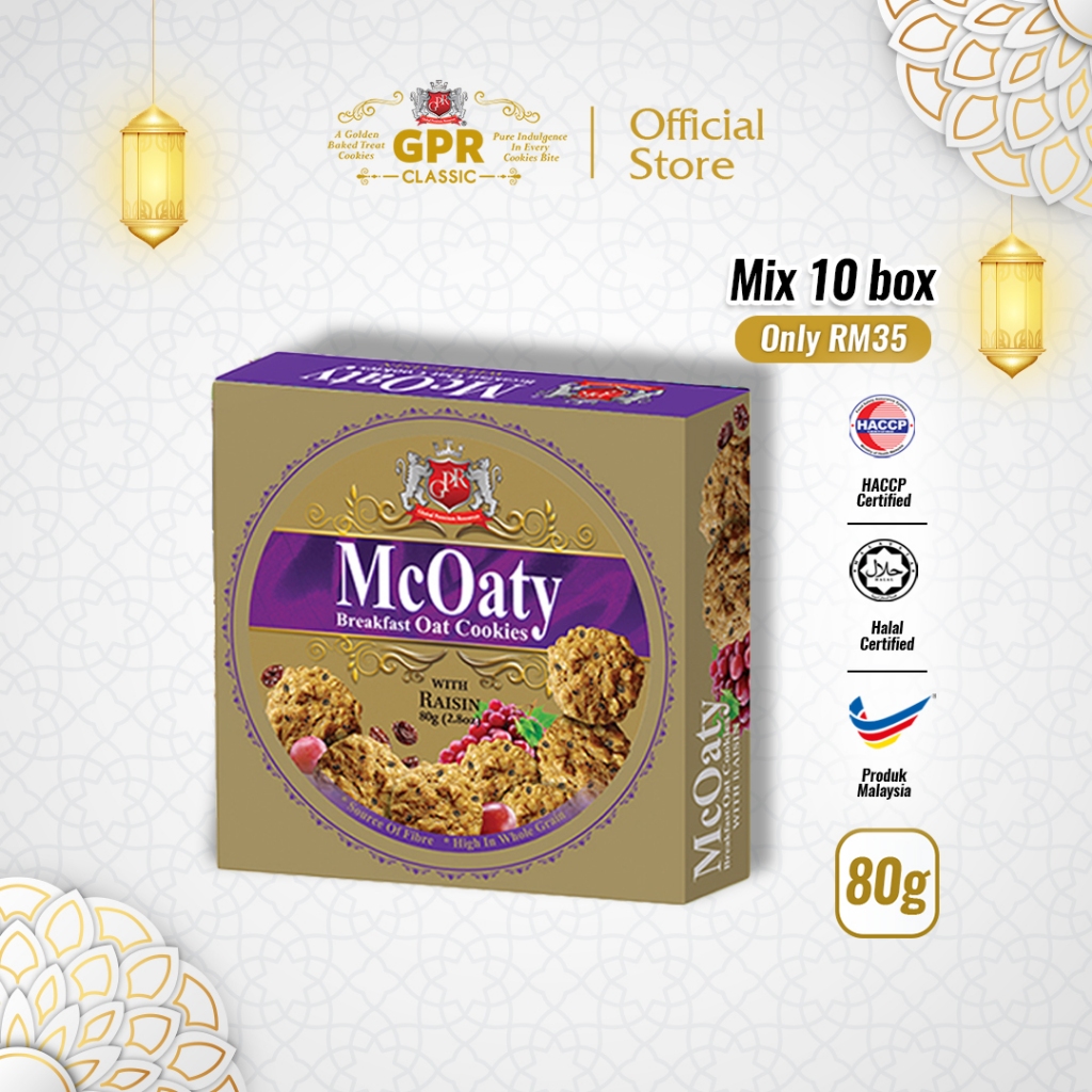 GPR McOaty Raisin Oat Cookies (80g) | Shopee Malaysia