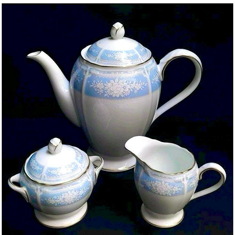 Noritake Lacewood Gold Coffee Pot, Creamer & Sugar Bowl Sold Separately ...