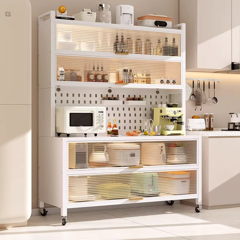 Rak Kabinet Dapur with Doors&Wheels rak dapur bertutup Kitchen Cabinet ...