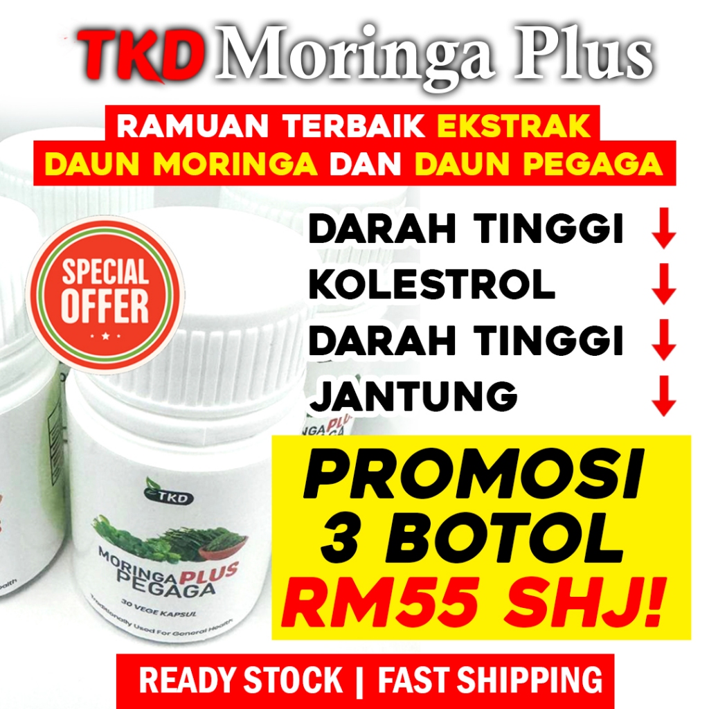 ( Ready Stock | Fast SHipping ) KAPSUL MORINGA + PEGAGA 100% ASLI ...