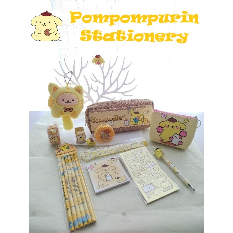 Pompompurin Stationery Collection Pompompurin Pencil Case Eraser ...