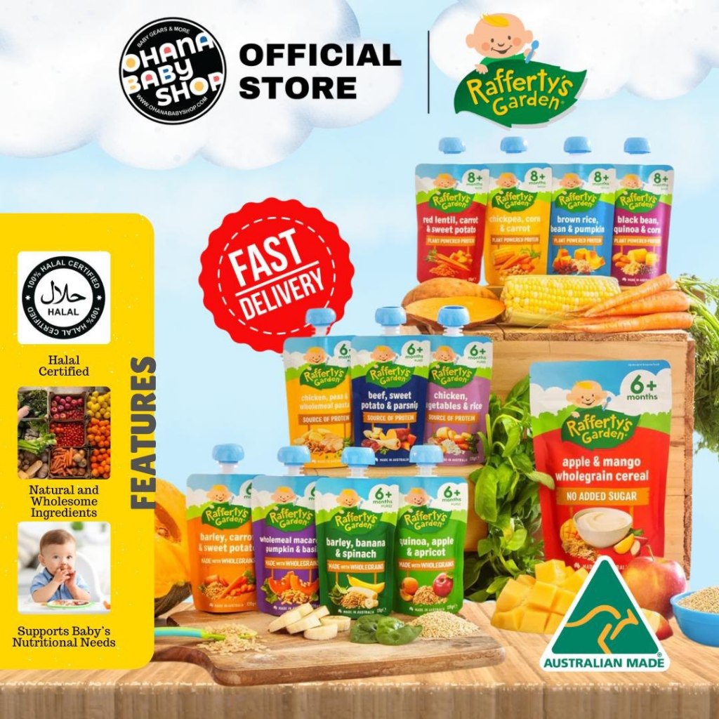 Rafferty's Garden Healthy Organic Baby Food | Baby Puree Ready To Eat ...