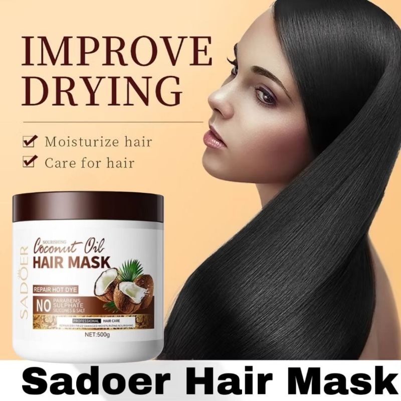 SADOER HAIR MASK Mask rambut profesional Penjagaan rambut rosak kering ...