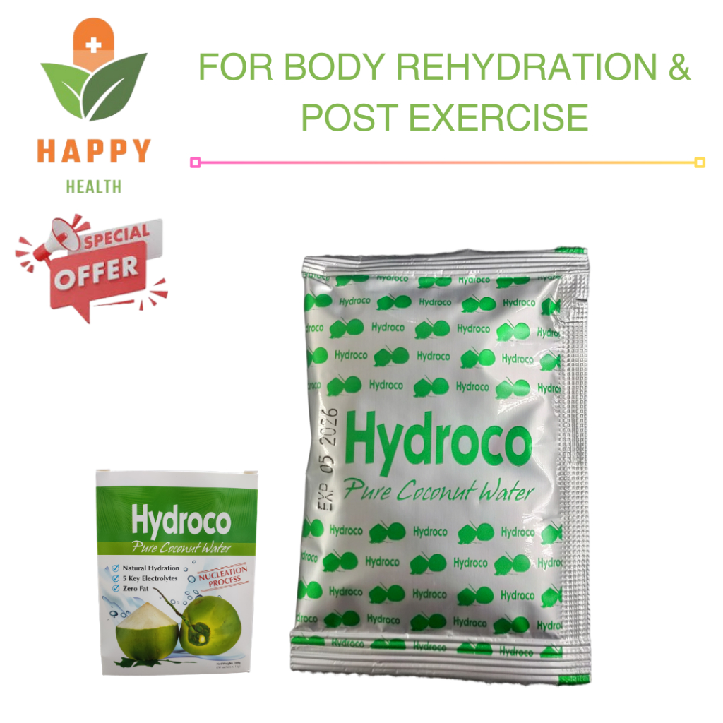 [ Exp 5/2026 ] HYDROCO PURE COCONUT WATER 15G ( 1 SACHET ) - For Body ...